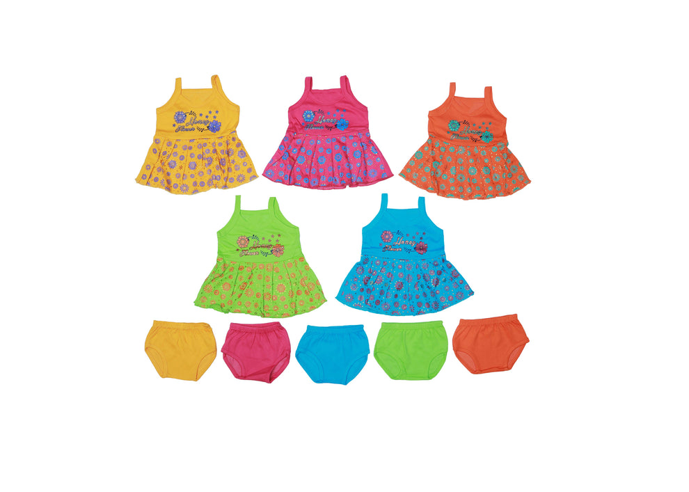 Combo of New born girl baby frock set of 5 – Curiospot
